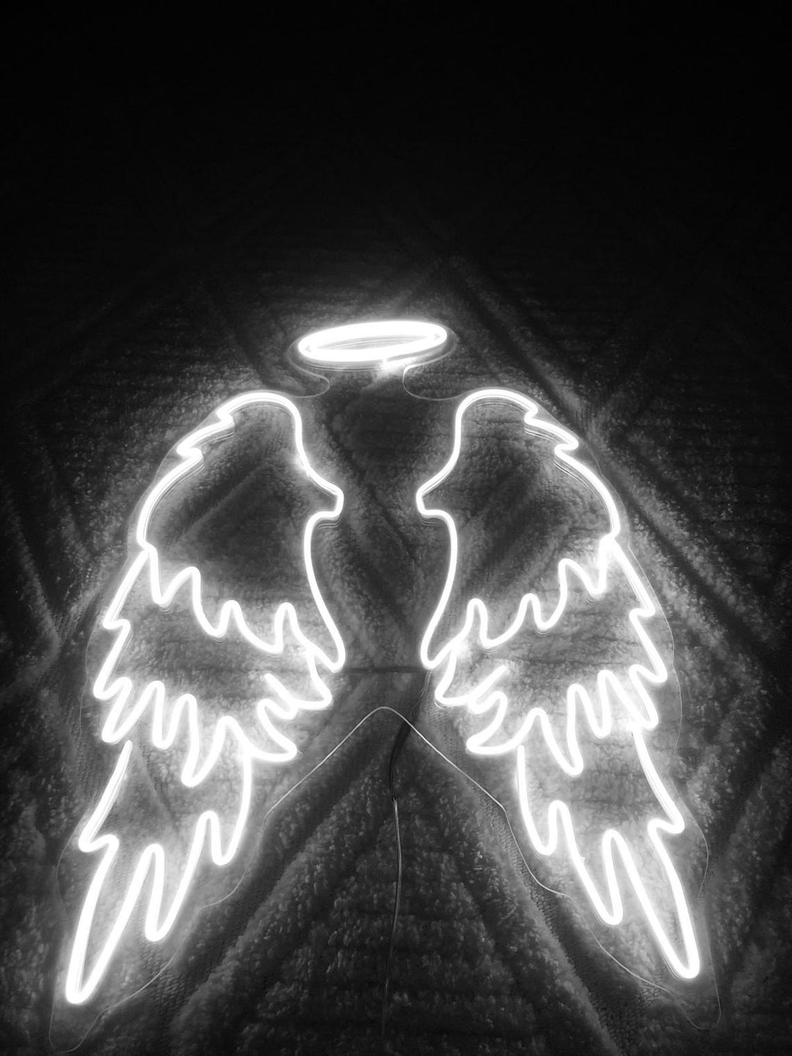 Angel Wing Neon Signwine Neon Sign/angel Wing Led Giftled Sign/angel ...