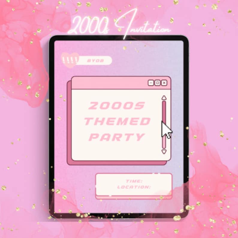 2000s Pink Website Invitation/ Poster - Etsy