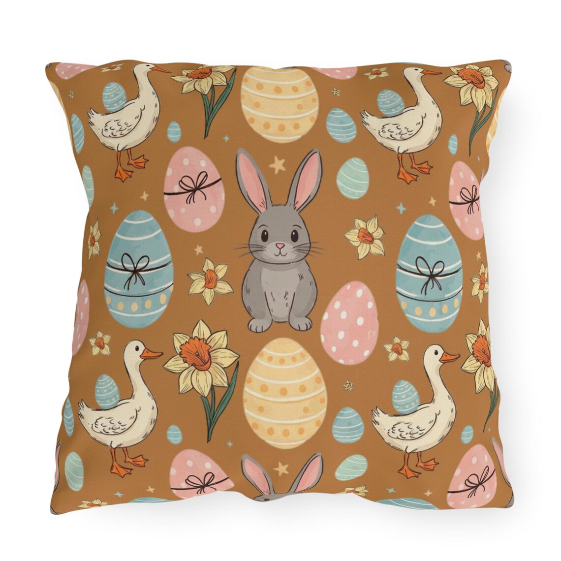 Easter Bunny Pattern Digital Paper | Spring Easter Eggs, | Seamless ...