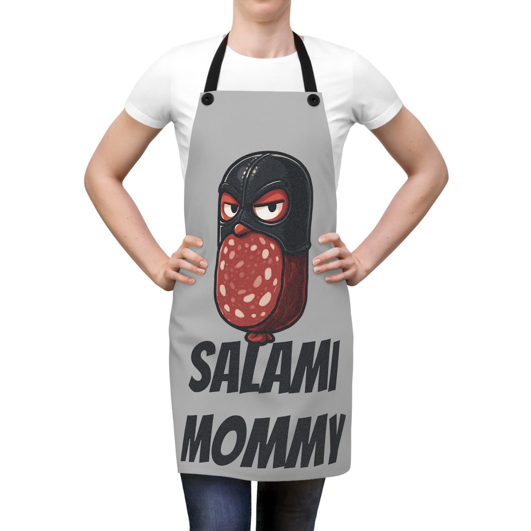 Salami Mommy Apron | Funny Salami Cooking Apron - Etsy