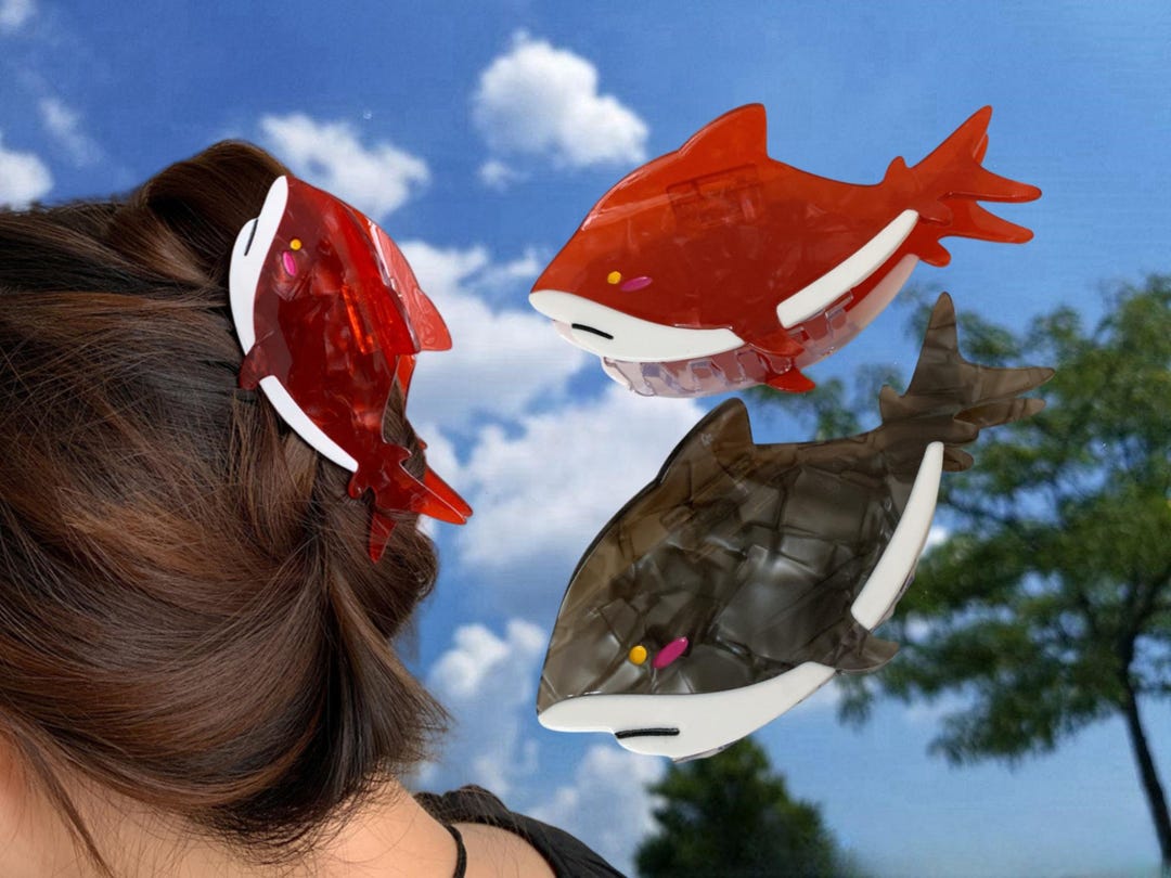 Creative Whale Hair Clip | Ocean Series Hair Claw Clip | Acetate ...
