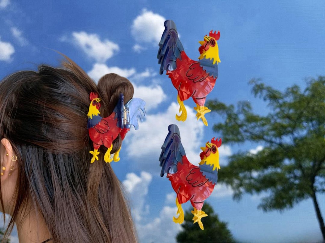 Rooster Claw Clip | Hair Claw | Hair Clips | Hair Accessories | Fun and ...