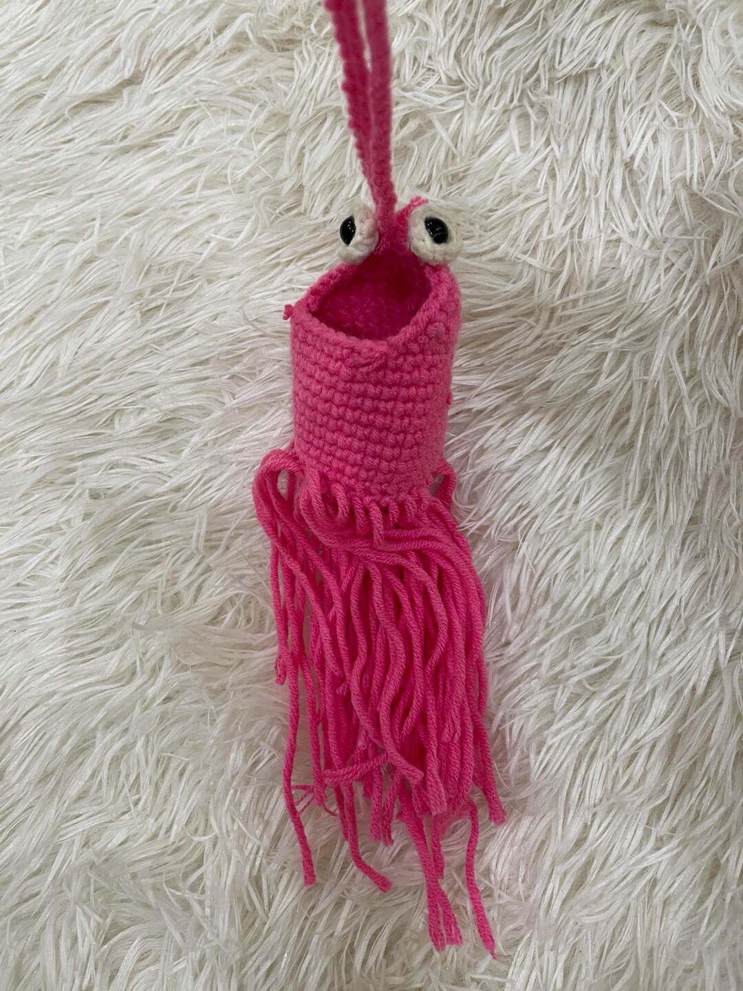 Cute Squid Toy, Original Pink Crochet Squid, Handmade Crochet Squid Toy ...