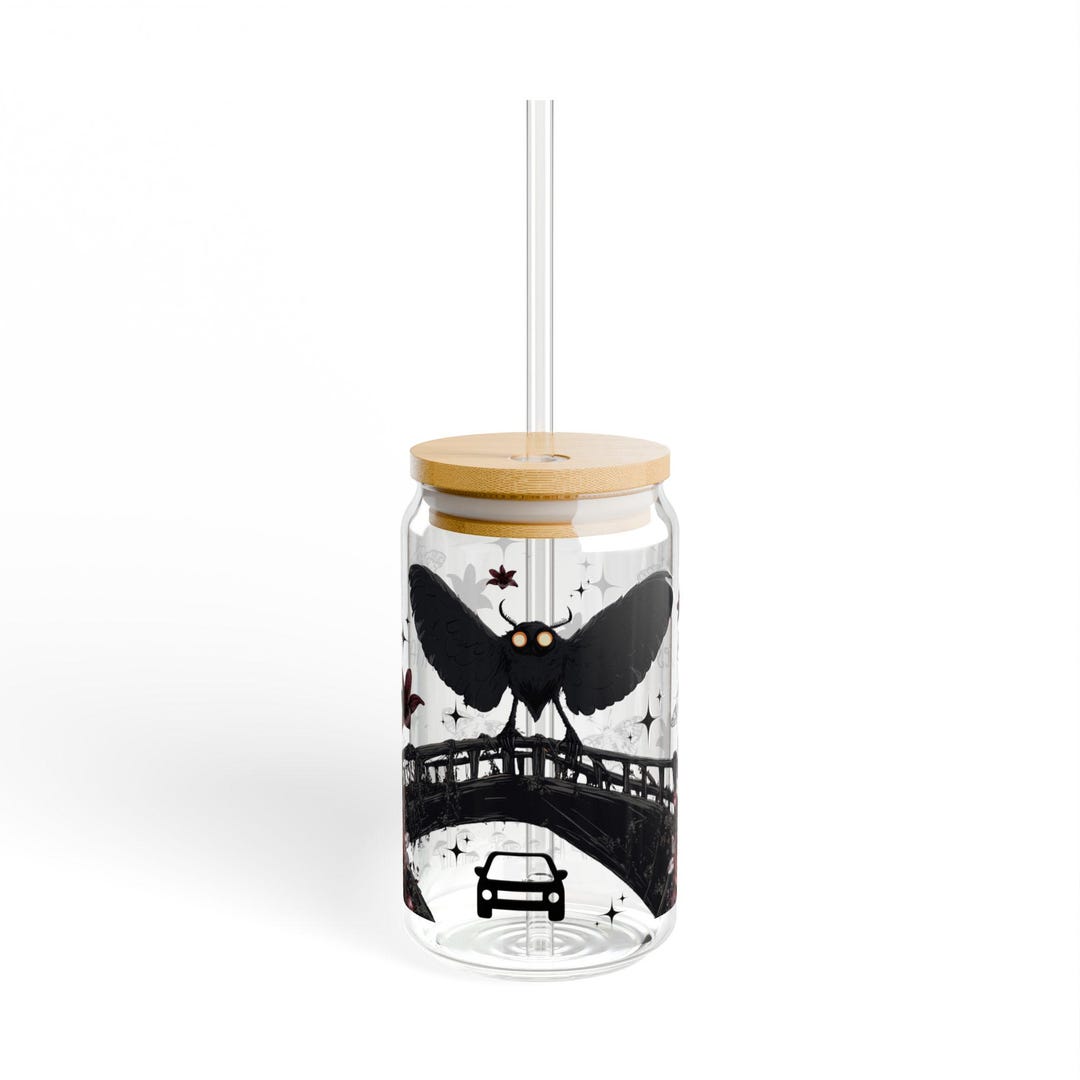 Mothman Cryptid Sipper Glass, 16oz mothman Belives in You - Etsy