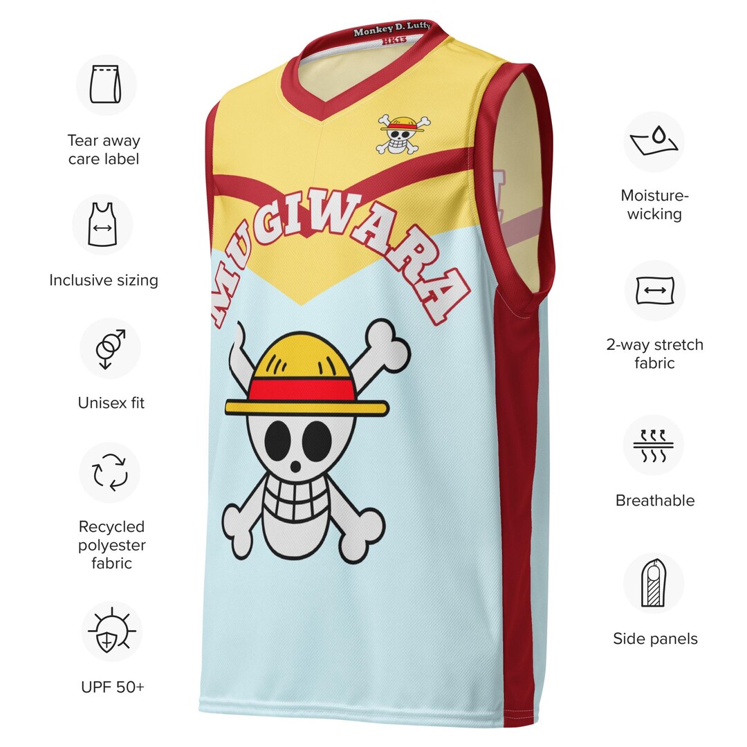 Luffy 56 Basketball Jersey: Team Mugiwara 2nd Kit - Etsy