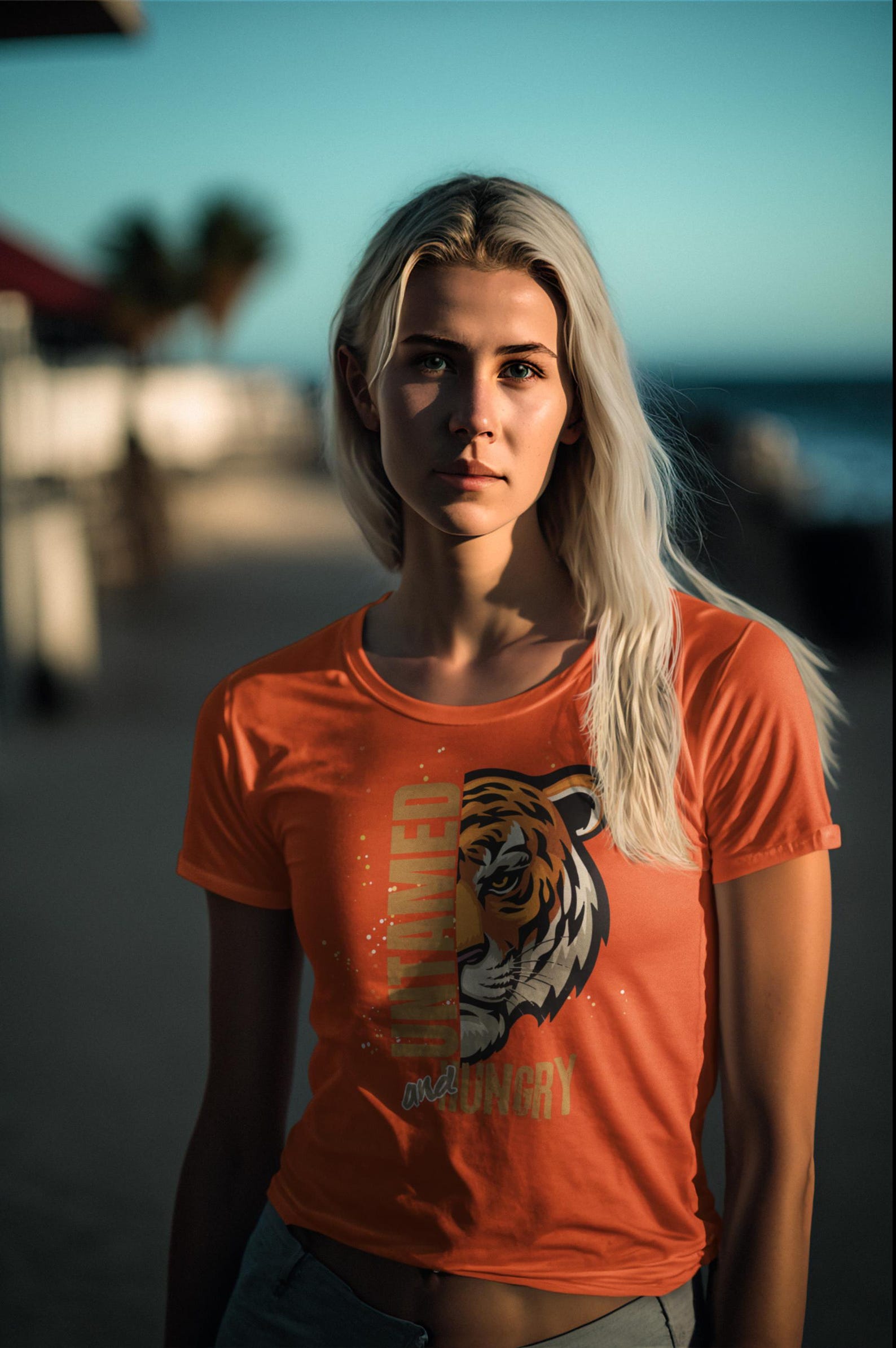 Untamed Tiger T-shirt - Wild Animal Graphic Tee, Adventure Jungle Shirt ...
