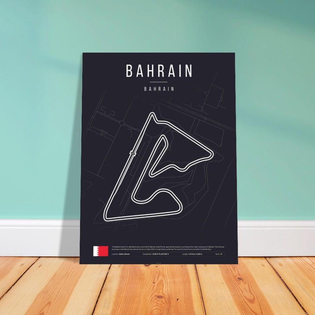 Bahrain F1 Circuit Poster - Etsy
