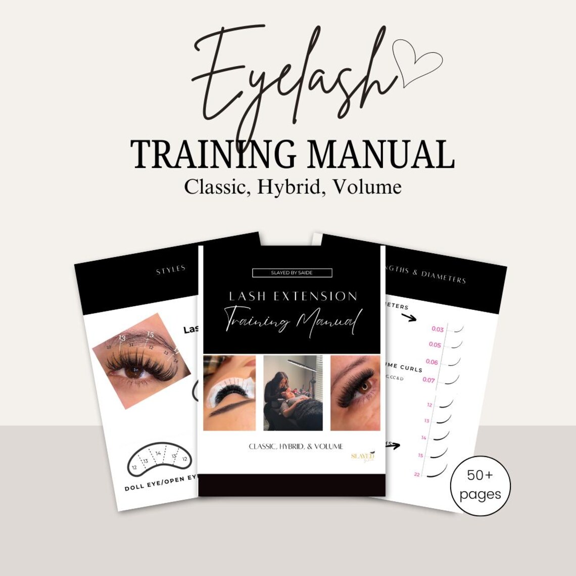 Eyelash Extension Training Manual - Etsy