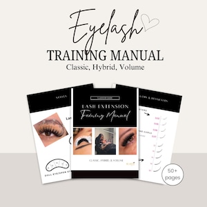 Eyelash Extension Training Manual - Etsy
