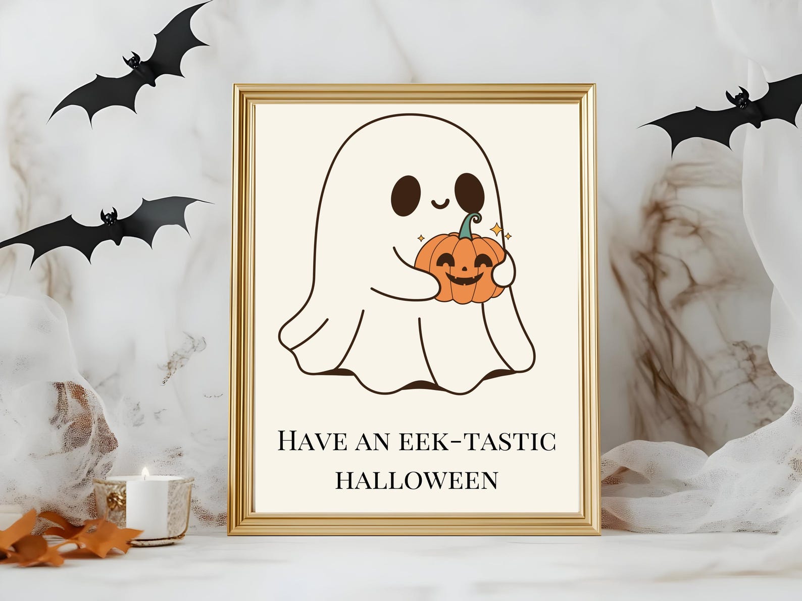 Printable Halloween Poster Spooky Digital Wall Art Instant Download ...