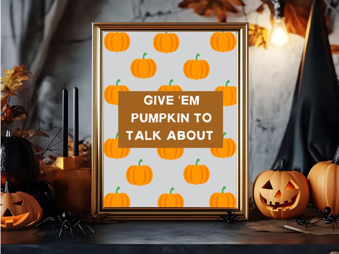 Printable Halloween Poster Spooky Digital Wall Art Instant Download ...