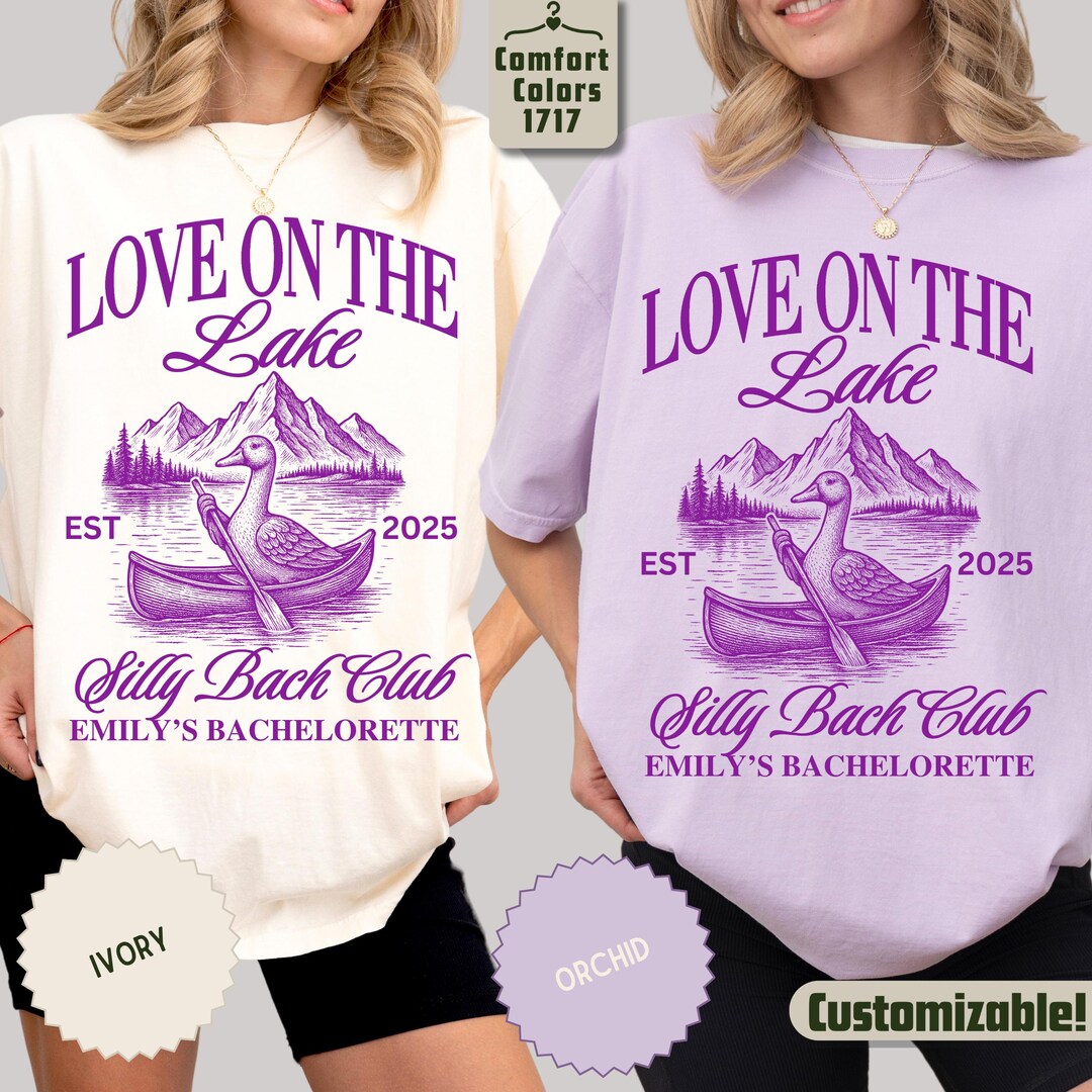 Love on the Lake Bachelorette Shirt, Silly Bach Club T-shirt, Custom ...