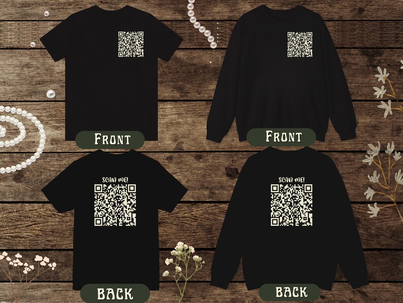 Middle Finger QR Code Funny Unisex T-shirt, Adult Sarcastic Joke Gag ...