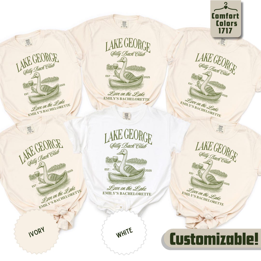 Lake George Bachelorette Shirt, Love on the Lake Tee, Custom Location ...