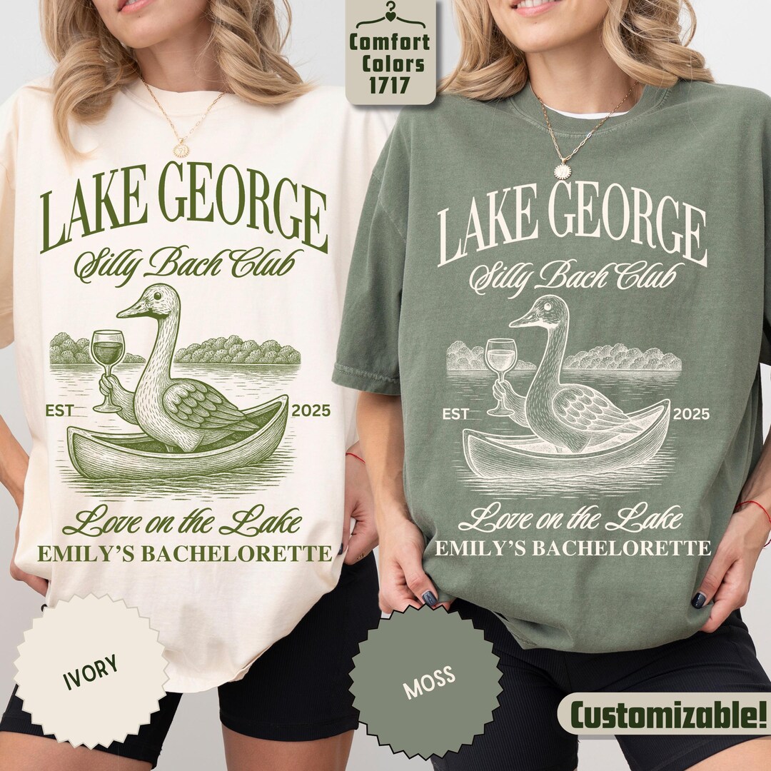 Lake George Bachelorette Shirt, Love on the Lake Tee, Custom Location ...