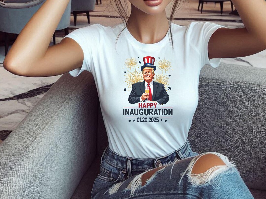 January 20 2025 Happy Inauguration T-shirt, 47th President Memorabilia ...