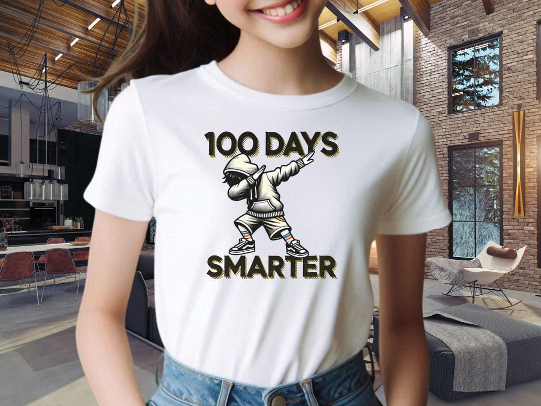 100 Days Smarter 100th Day of School Celebration Shirt for Teachers ...