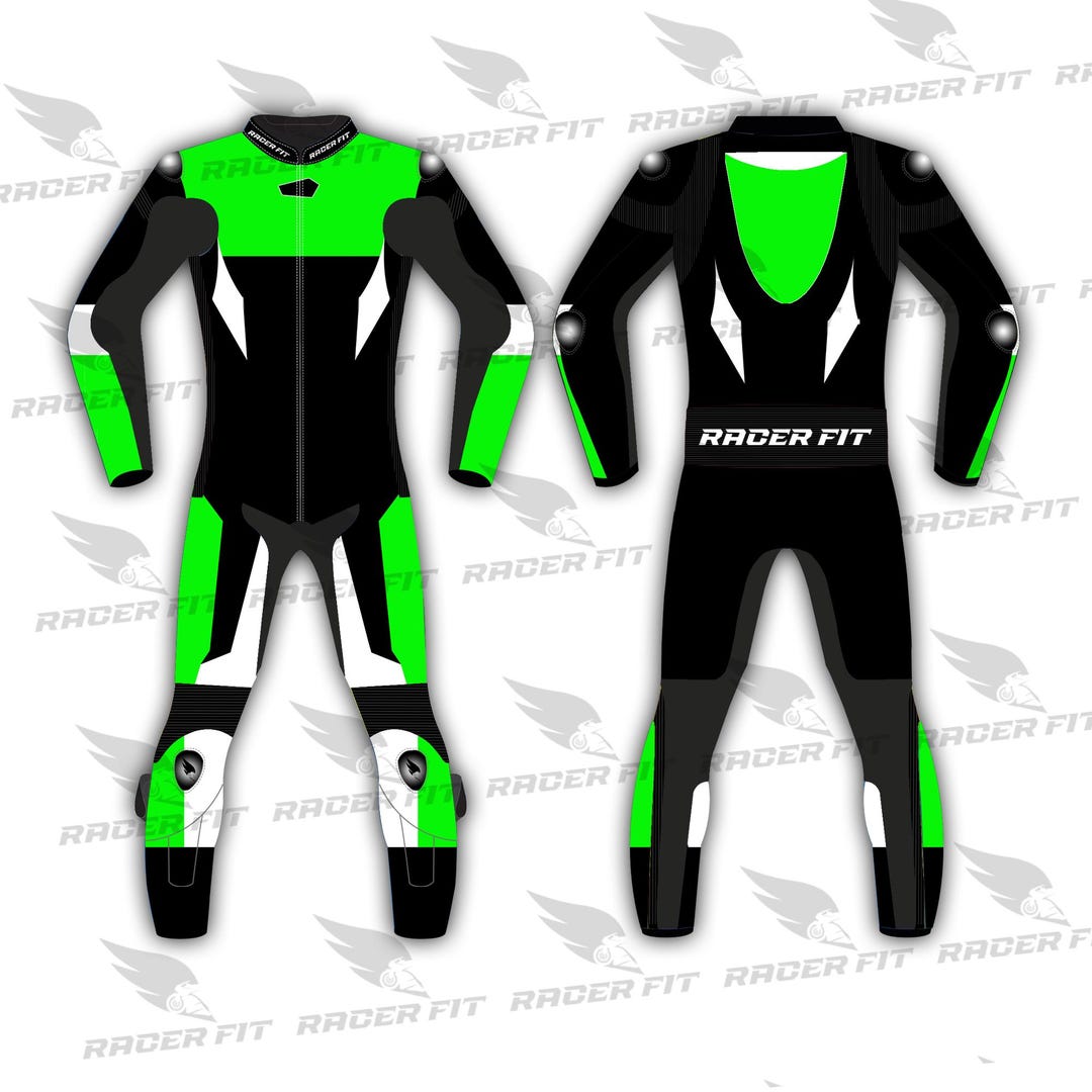 Motorbike Leather Racing Suit, Biker Motorcycle Gear, Racing Suit ...