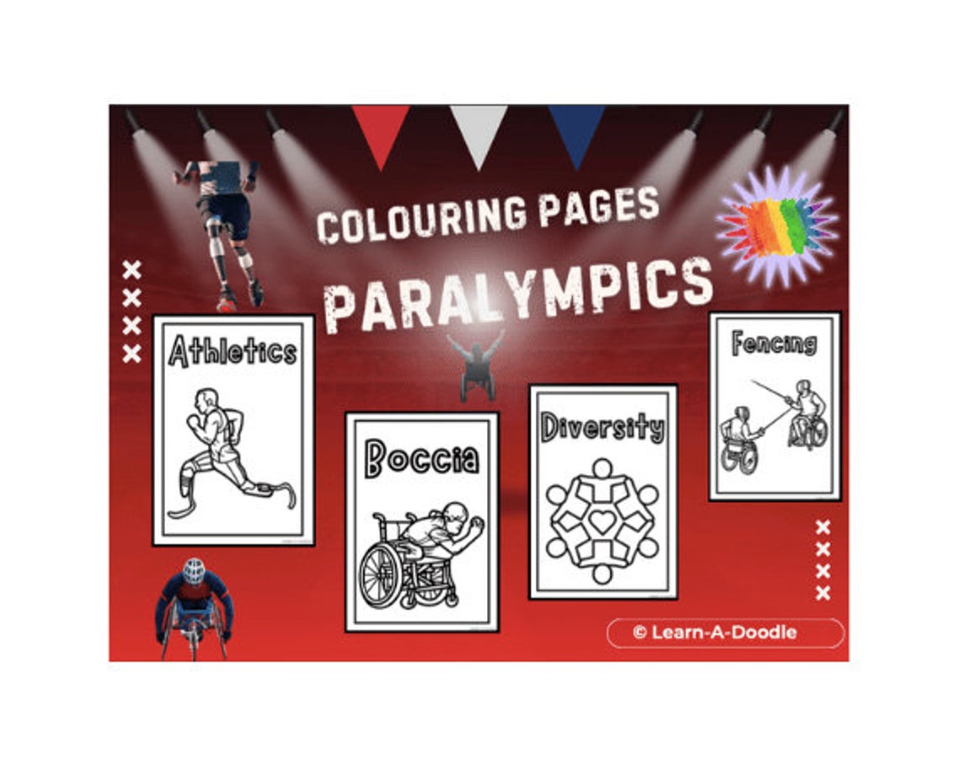 Paralympic Colouring Pages: Kick off Back-to-school With a Splash of ...