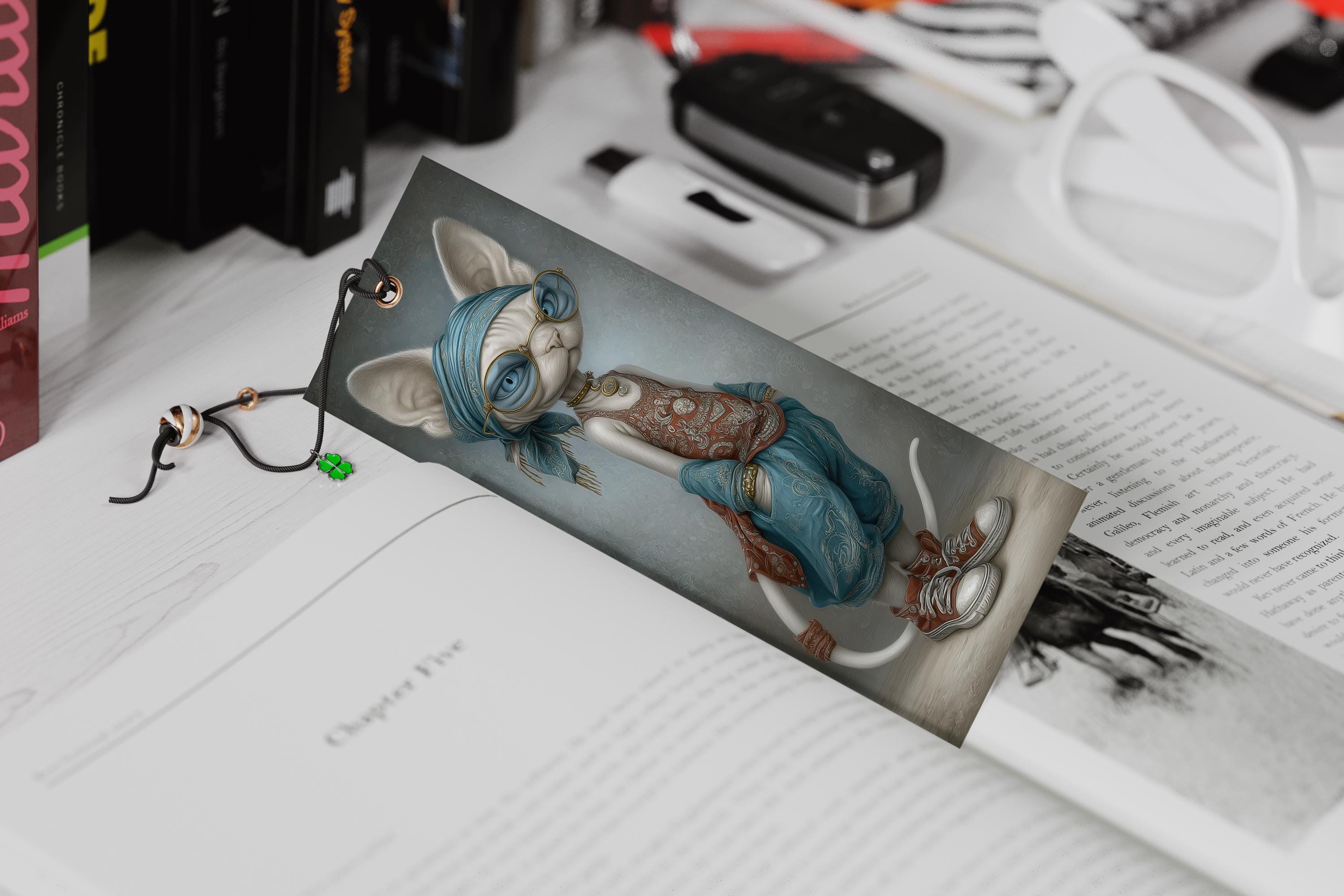 Meow Gang Bookmarks, Printable Urban Cats Set, Digital Download (JPG ...