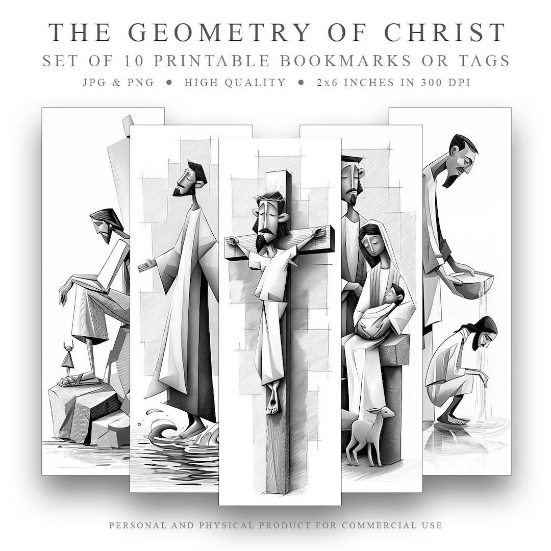 Bible Bookmark Digital Download | Geometry of Christ 10 PNG JPG ...