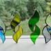 Stained Glass Suncatchers Curvy Shapes, Multiple Colors - Etsy