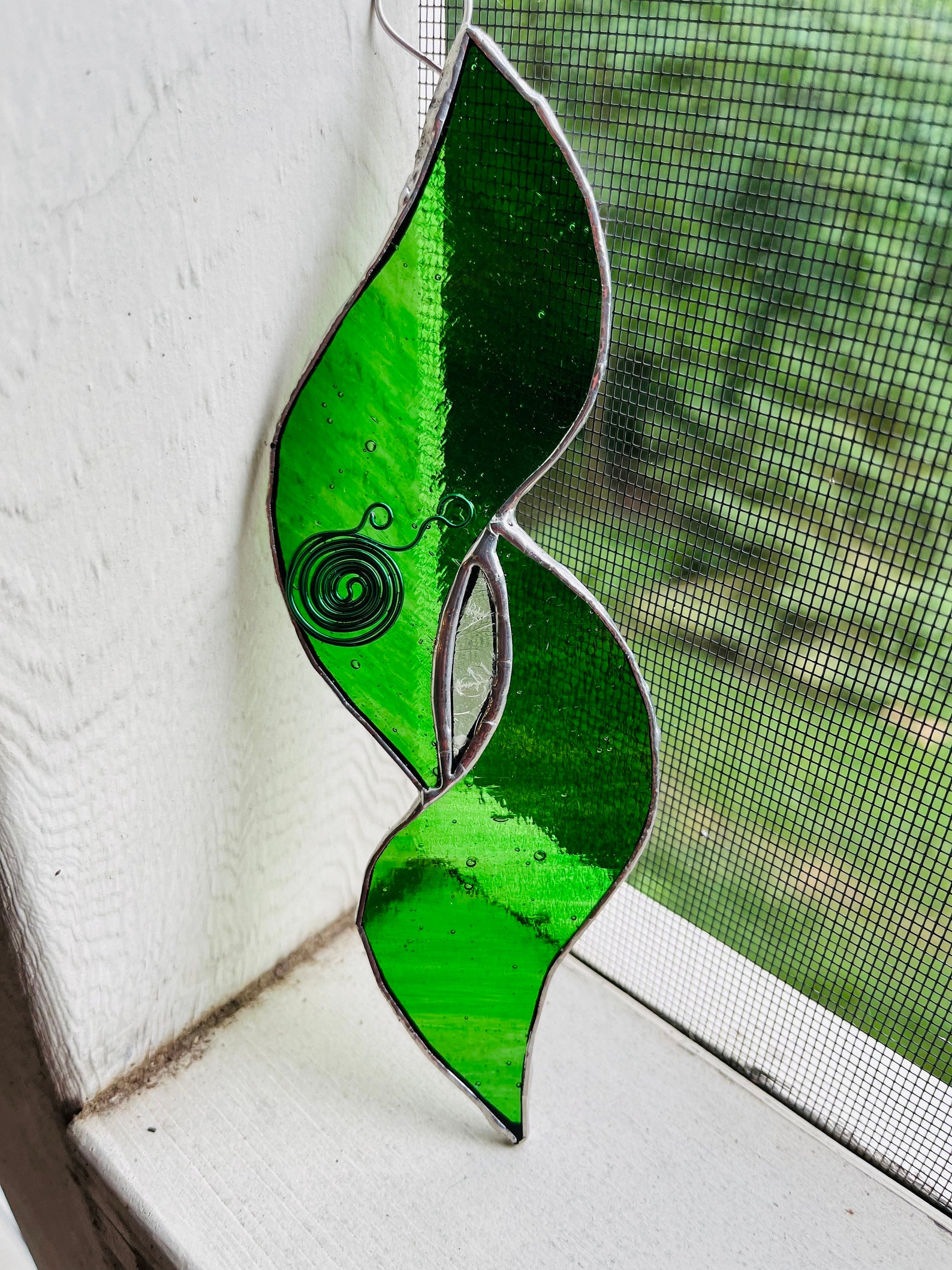 Stained Glass Suncatchers Curvy Shapes, Multiple Colors - Etsy