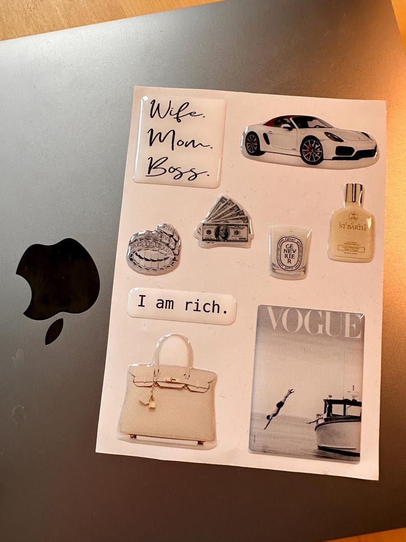 3D Stickers "luxury Vibe" / Set of 9 Stickers for Case - Etsy