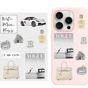3D Stickers "luxury Vibe" / Set of 9 Stickers for Case - Etsy