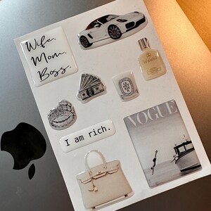 3D Stickers "luxury Vibe" / Set of 9 Stickers for Case - Etsy