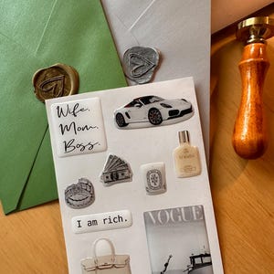 3D Stickers "luxury Vibe" / Set of 9 Stickers for Case - Etsy