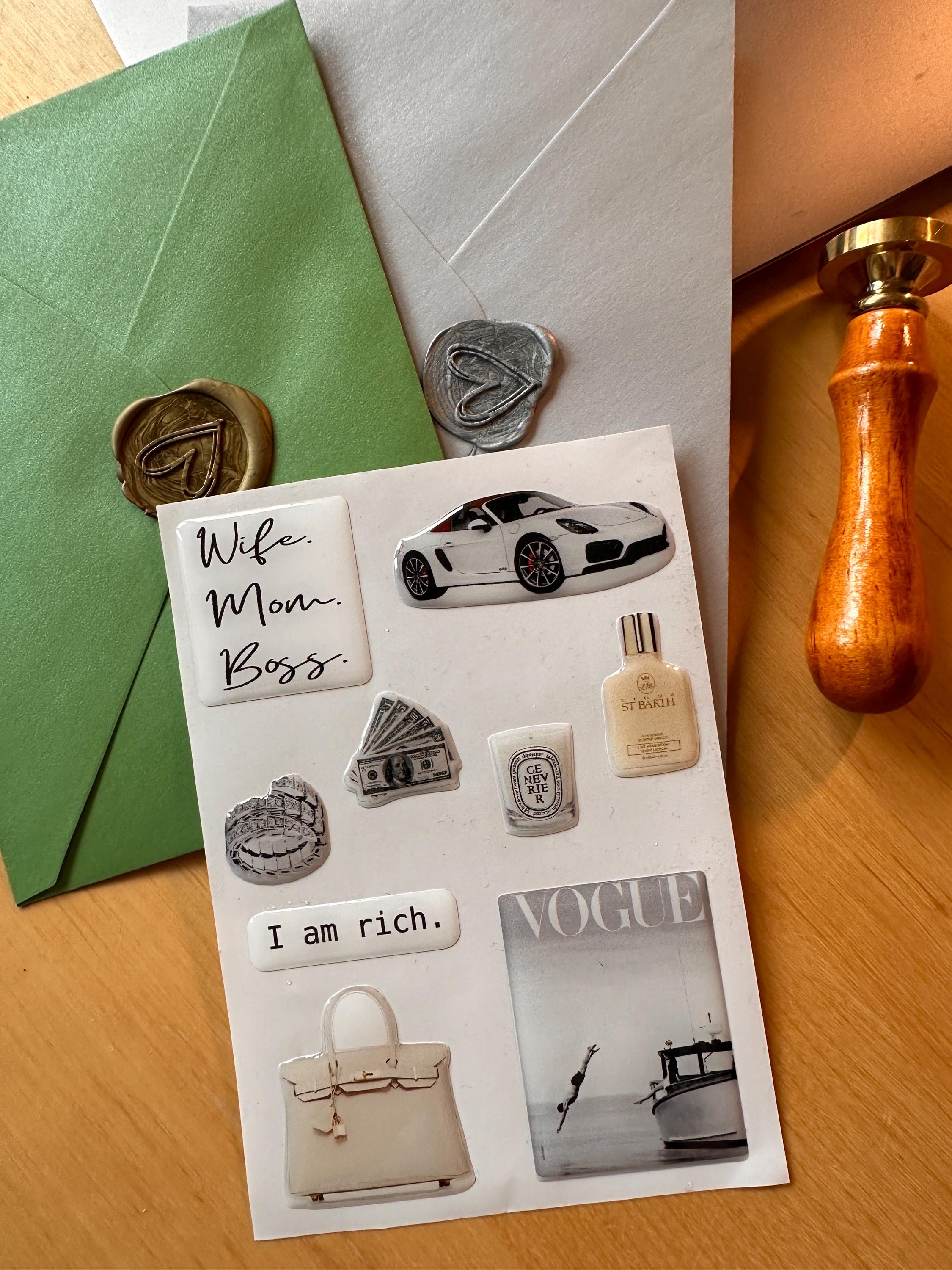 3D Stickers "luxury Vibe" / Set of 9 Stickers for Case - Etsy