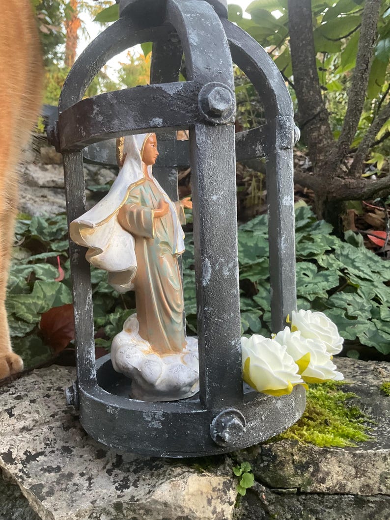 Catholic Shrine Home Decoration With Stunning Virgin Mary Statue and ...