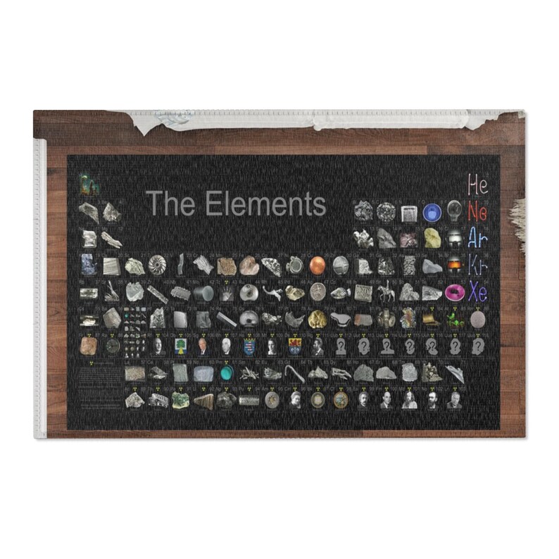 Periodic Table Area Rug, Science Decor, Chemistry Gift, Educational ...