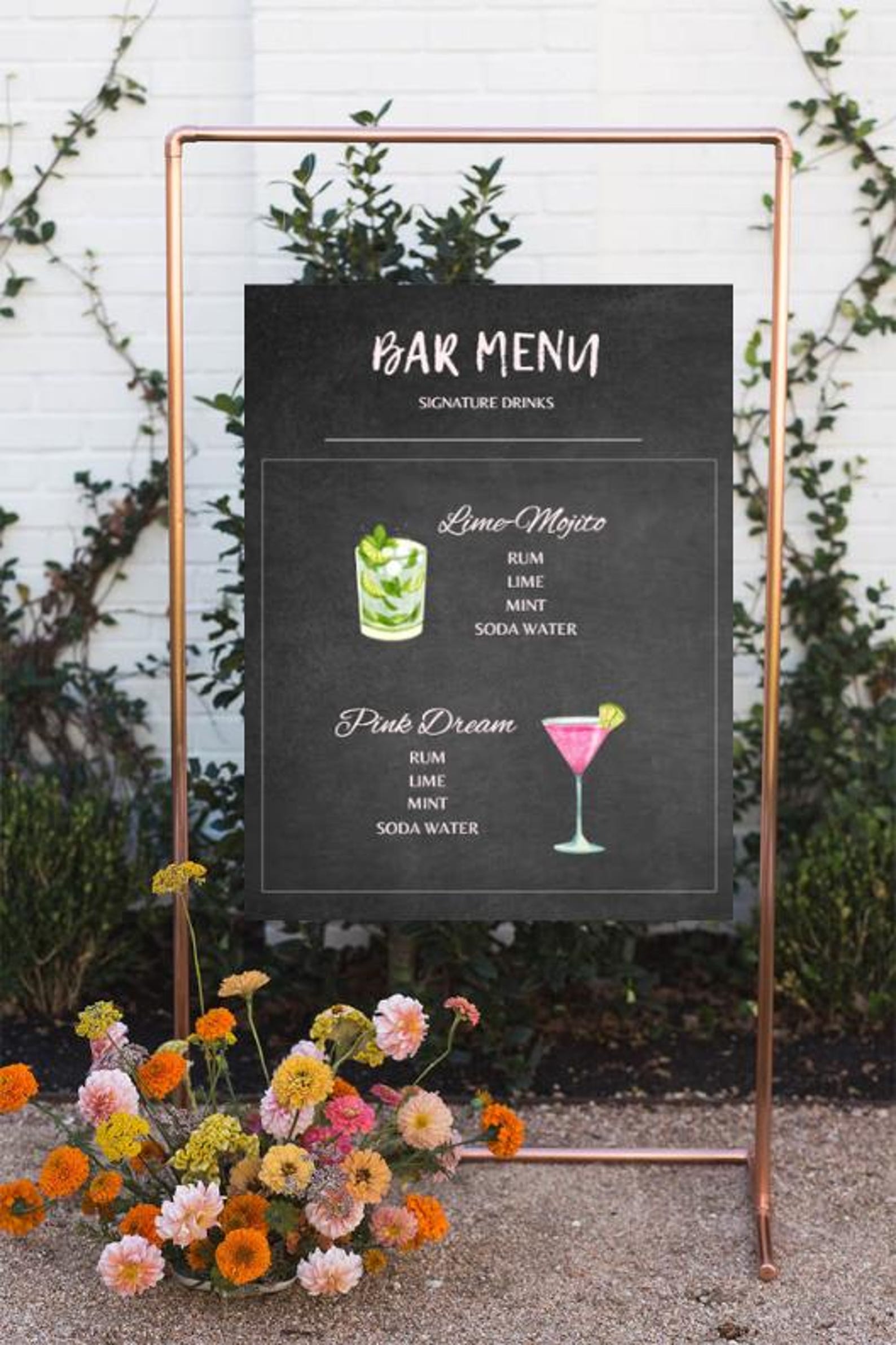 Bar Menu for Wedding - Digital Print - Etsy