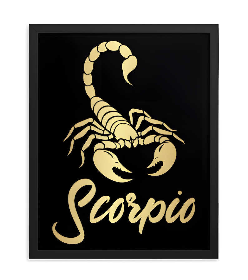Gold Scorpio SVG Bundle, Scorpion Theme PNG SVG Cut Files, Digital ...