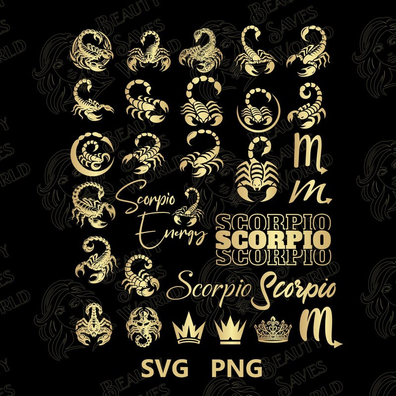 Scorpio Svg - Etsy