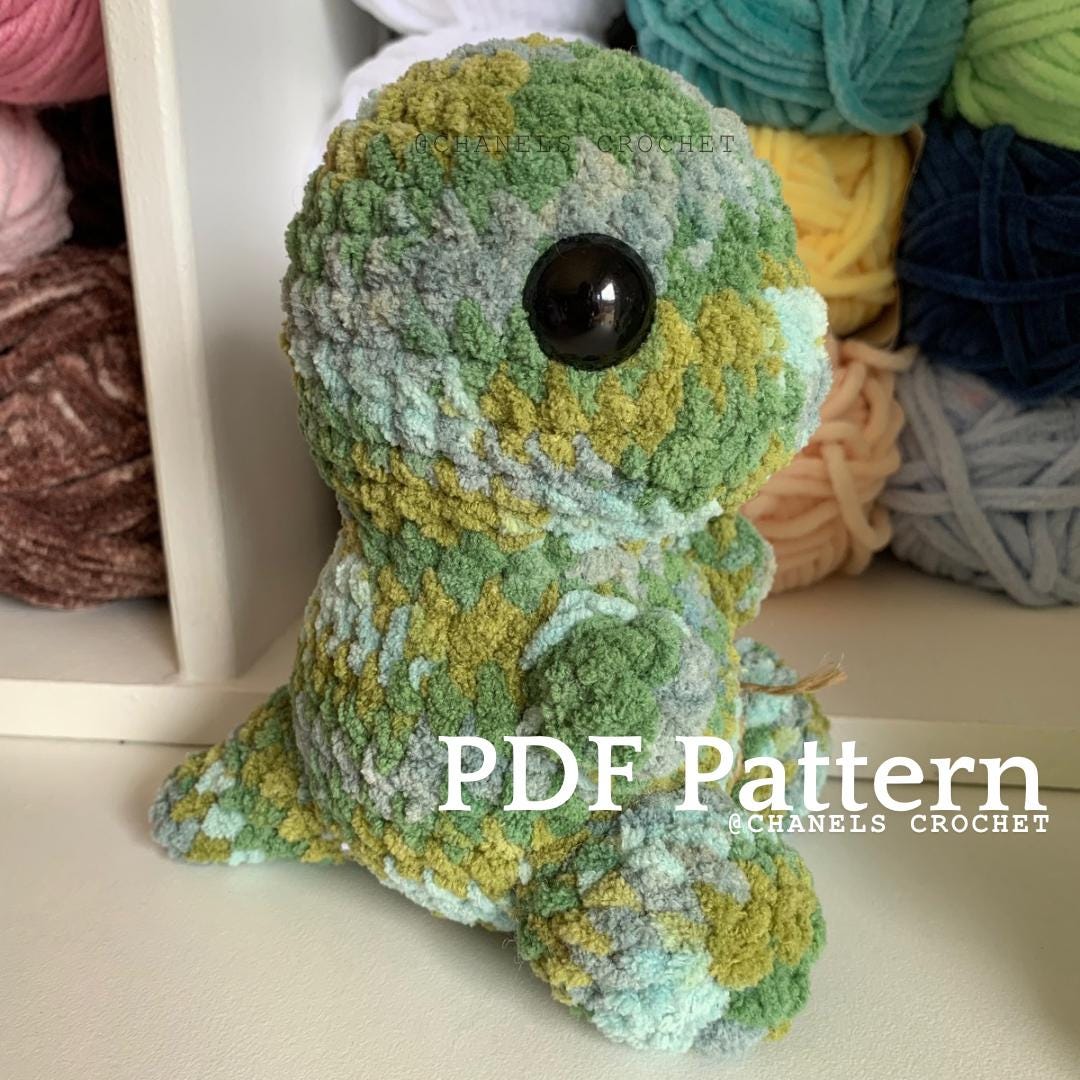 Chonky Dino PDF Pattern English - Etsy