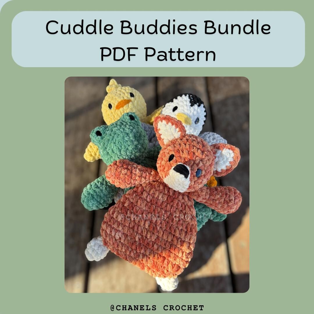 Cuddle Buddies Bundle PDF Patterns English (4 in 1) - Etsy