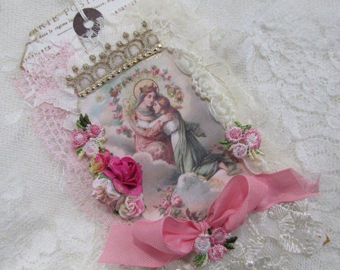Virgin Mary Gift Tag, Virgin Mary Gift, Get Well Tag, Sympathy Gift ...