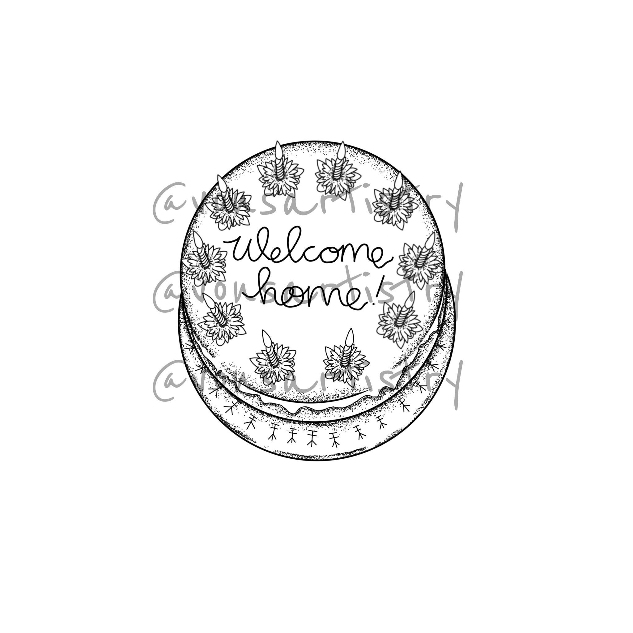 Welcome Home Inspired Fine Line Tattoo Ticket! - Etsy