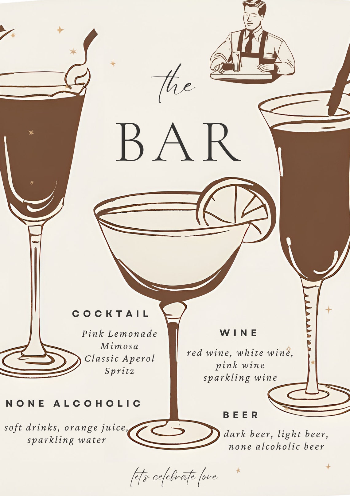 Bar List Template - Etsy