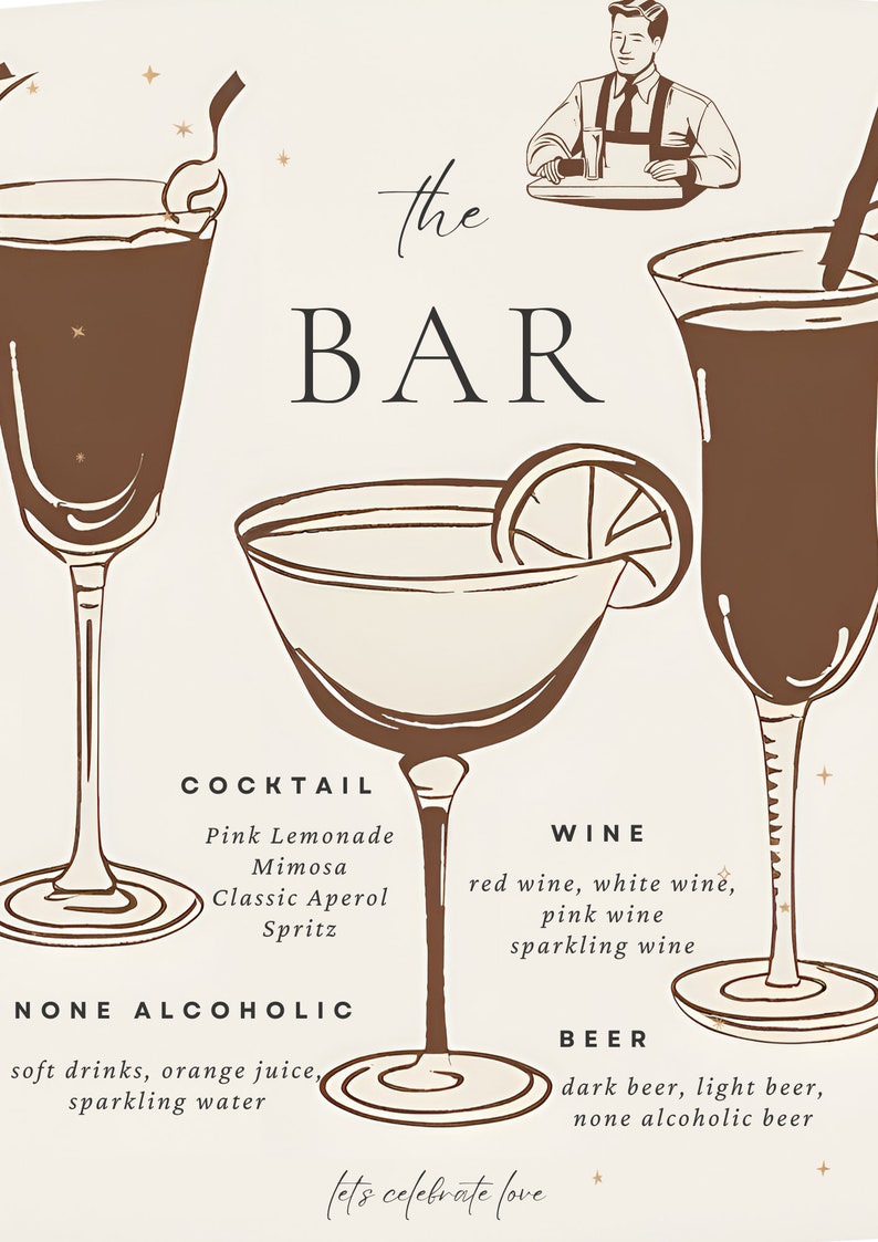 Bar List Template - Etsy