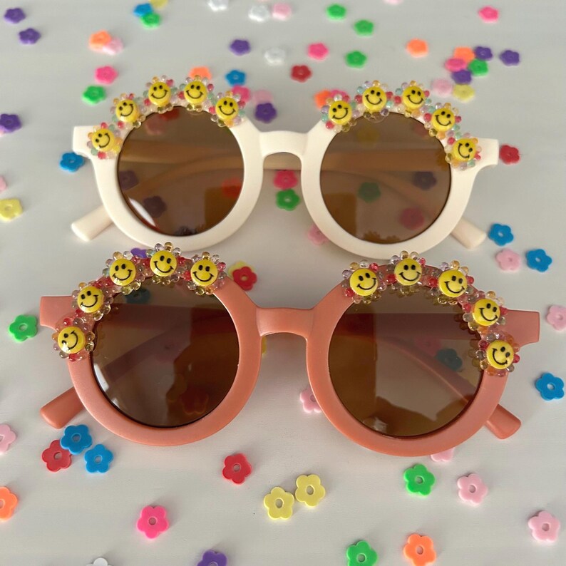 Smiley Face Sunglasses - Etsy