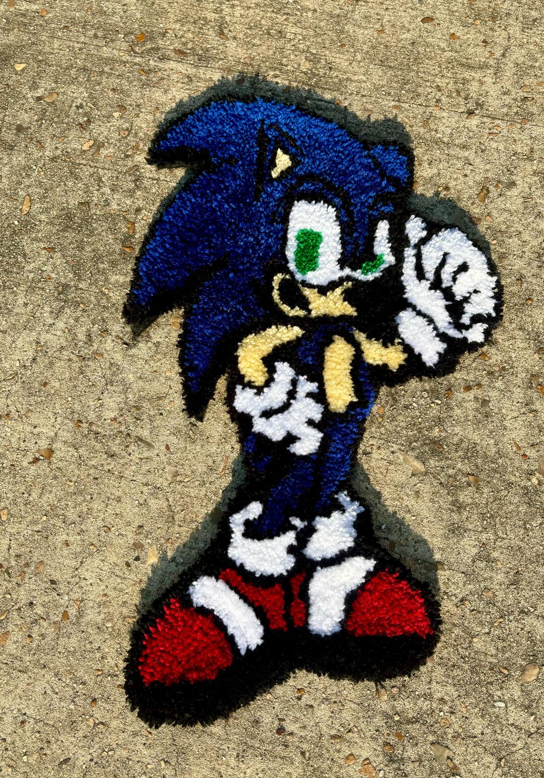 Sonic the Hedgehog Custom Tufted Rug - Etsy