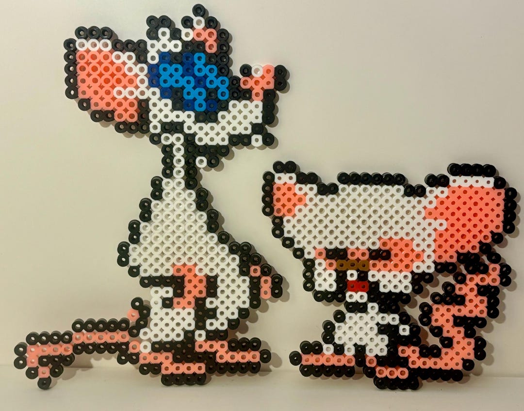 Pinky and the Brain Perler Bead Set - Etsy