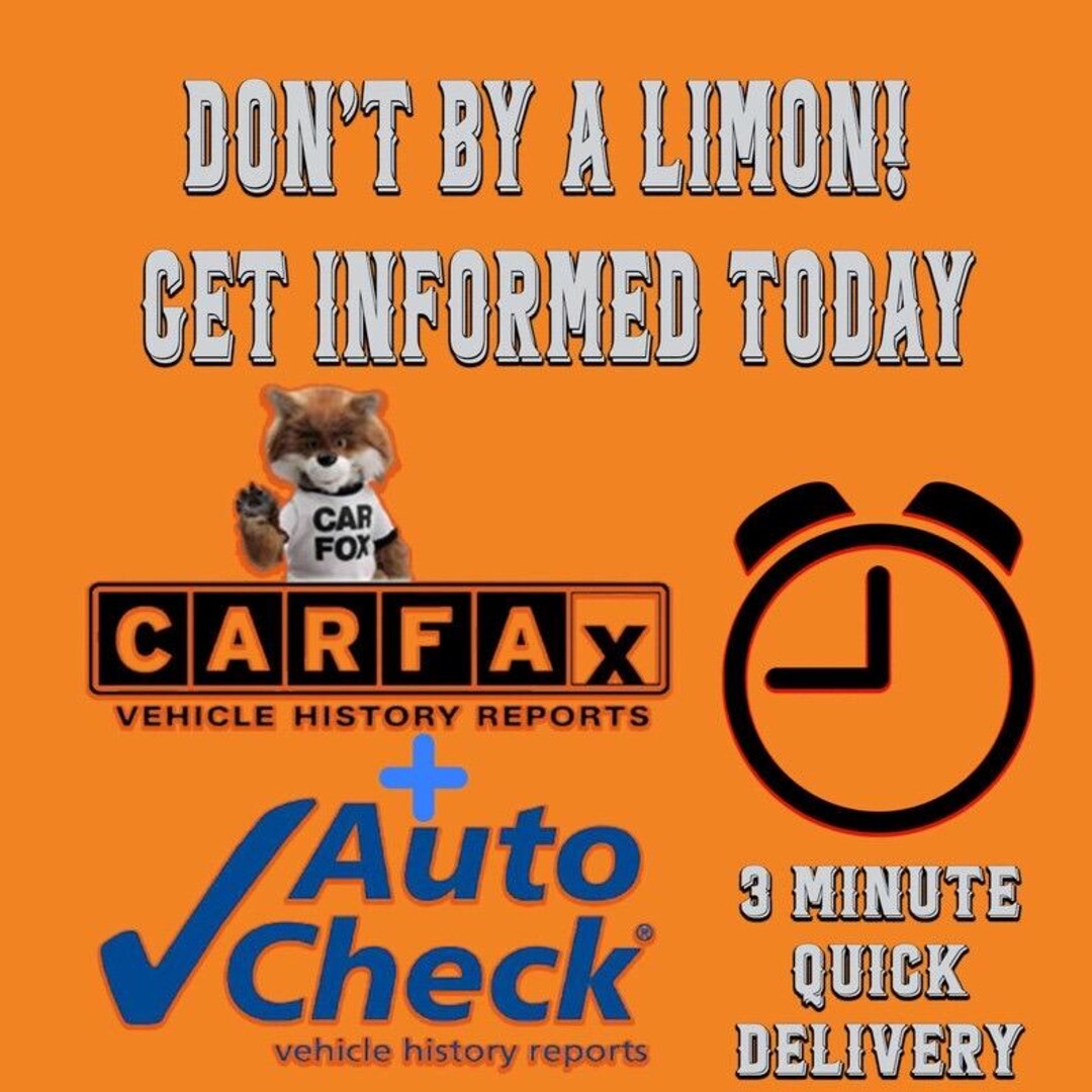 Carfax & Autocheck Report 3 Min Email Delivery | Special Discount - Etsy