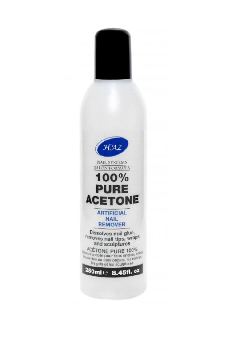100% Pure Acetone Nail Polish Remover (250ml) - Etsy