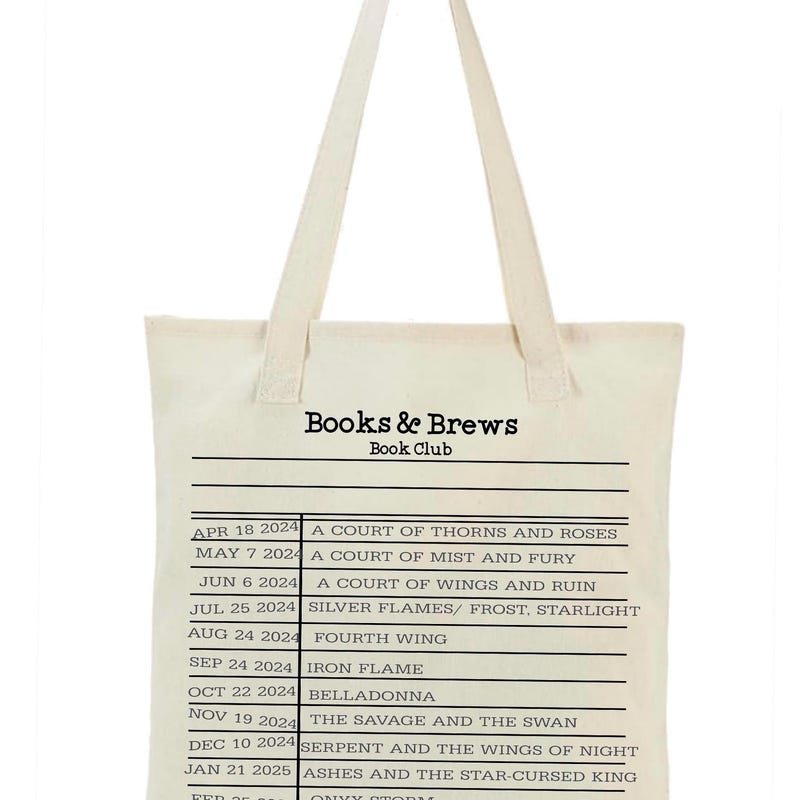 Book Club Tote Bags - Etsy