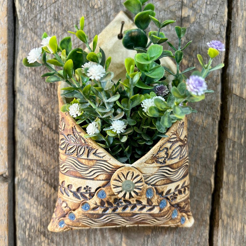 Pottery Wall Pocket - Etsy